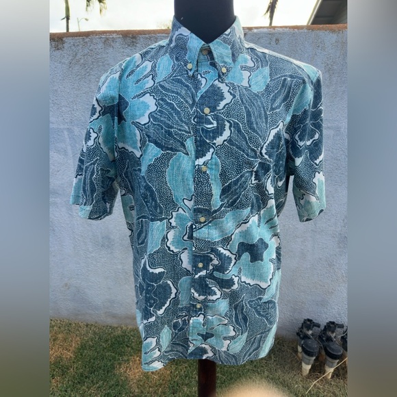 reyn spooner | Shirts | Preowned Reyn Spooner Bluegreen Hawaiian Print ...